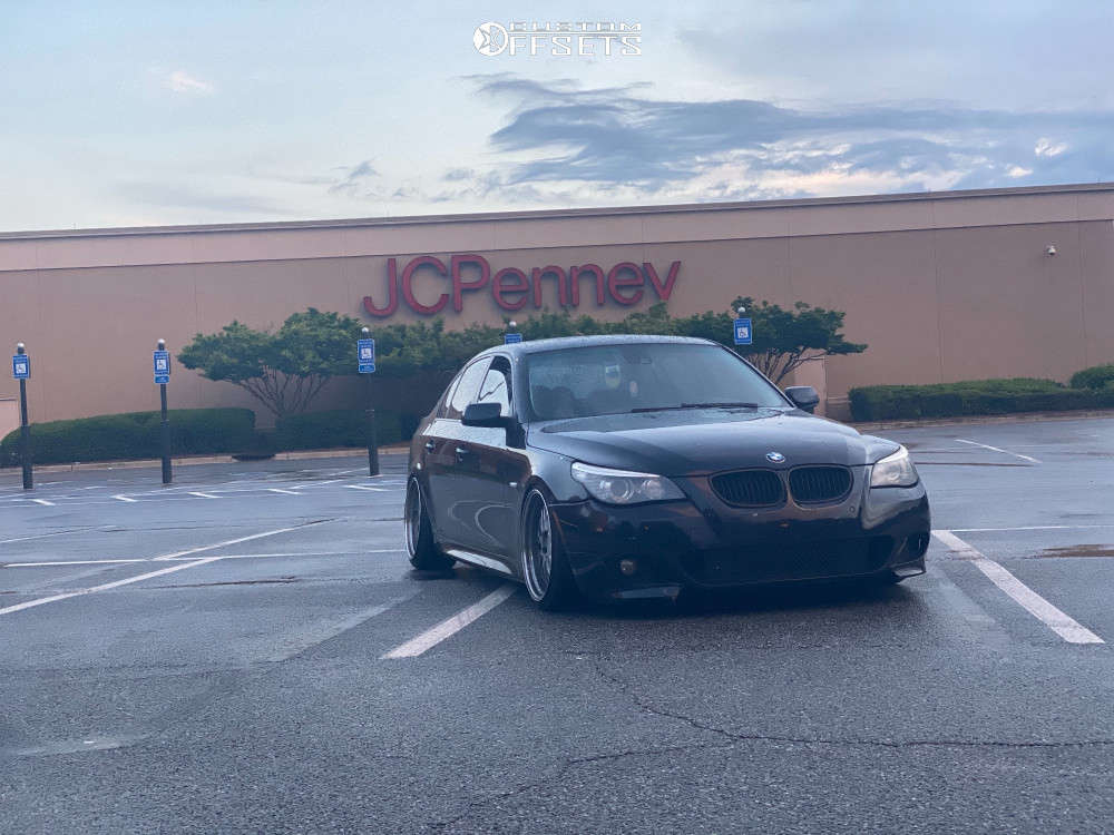 2008 BMW 550i with 19x9.5 22 ESR Sr05 and 225/35R19 Ironman Imove Gen 2 ...