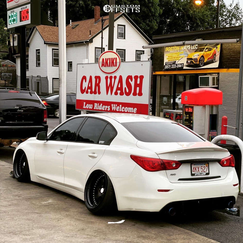 2014 INFINITI Q50 with 19x10 10 GMR CH8 and 235/35R19 Federal SS595 and ...