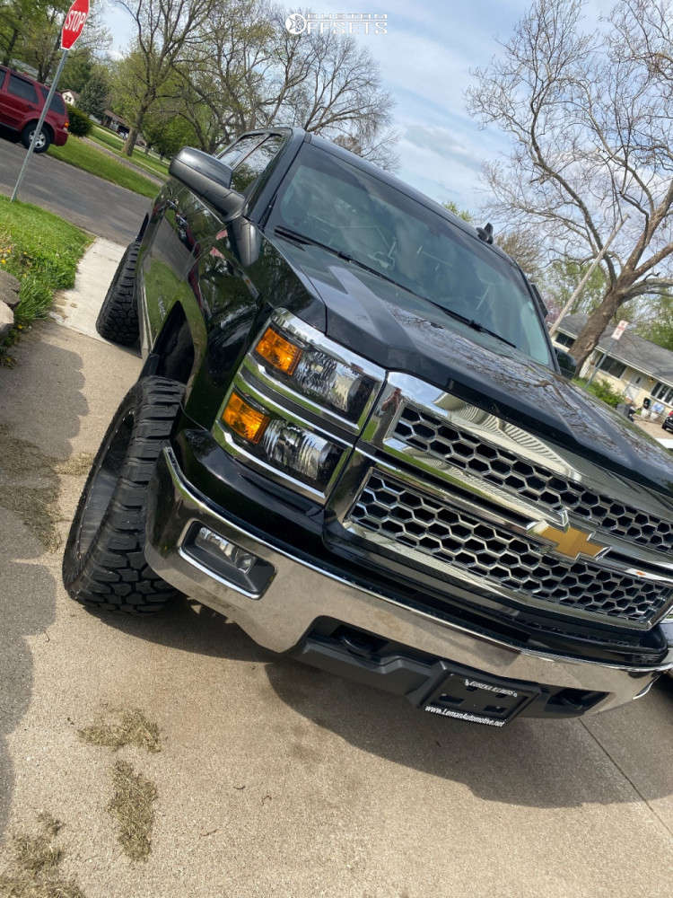 2015 Chevrolet Silverado 1500 with 20x12 -44 Karma Offroad K21 and 33/ ...