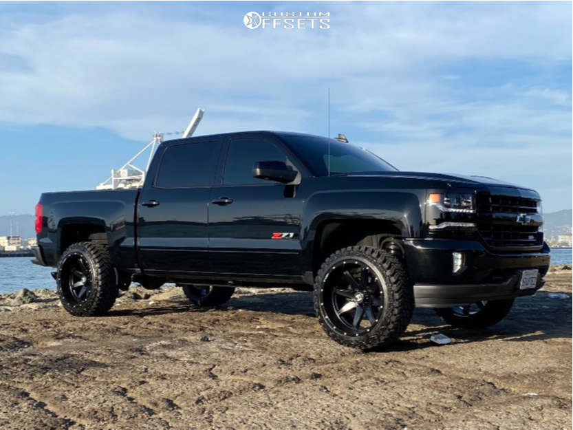 2017 Chevrolet Silverado 1500 with 22x12 -44 Hostile Alpha and 33/12.5R22 Atturo Trail Blade MT ...