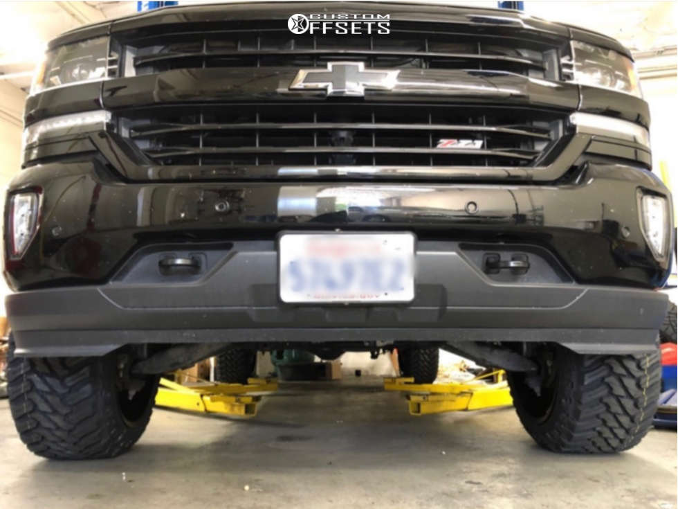 2017 Chevrolet Silverado 1500 with 22x12 -44 Hostile Alpha and 33/12.5R22 Atturo Trail Blade MT ...