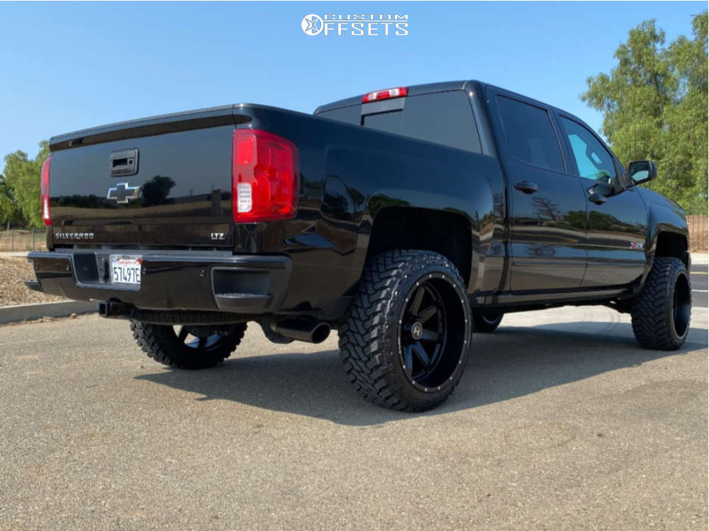 2017 Chevrolet Silverado 1500 with 22x12 -44 Hostile Alpha and 33/12.5R22 Atturo Trail Blade MT ...