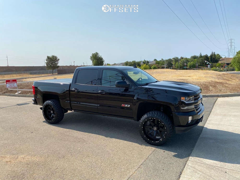 2017 Chevrolet Silverado 1500 with 22x12 -44 Hostile Alpha and 33/12.5R22 Atturo Trail Blade MT ...
