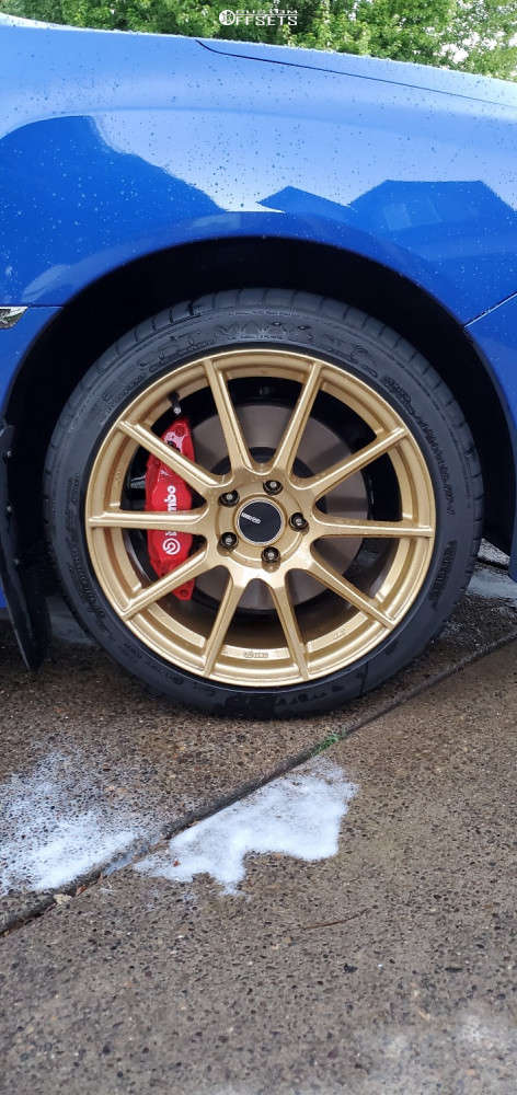 2020 Subaru WRX with 18x8.5 50 Enkei Ts10 and 245/40R18 Dunlop Sport ...
