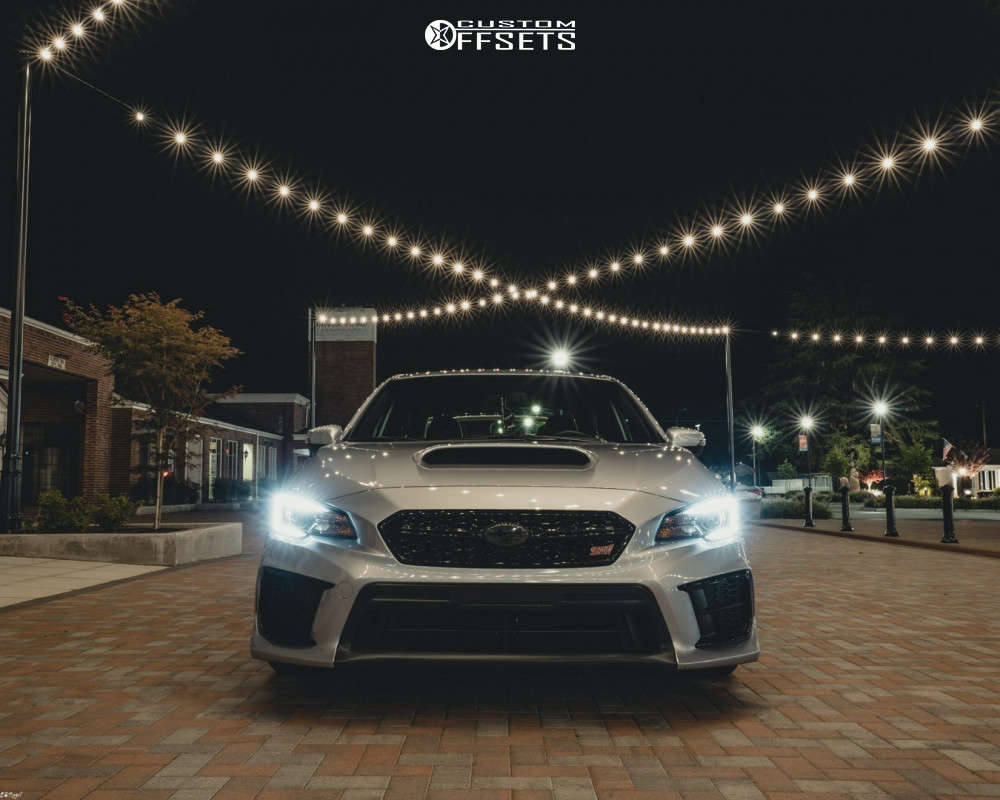 2019 Subaru WRX STI with 18x9.5 35 Enkei TS10 and 255/35R18 Continental ExtremeContact DWS06 ...