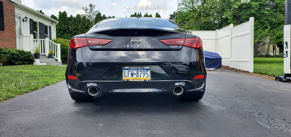 2018 INFINITI Q60 with 20x11 28 Rohana Rc7 and 275/35R20 Nankang NS-25 ...