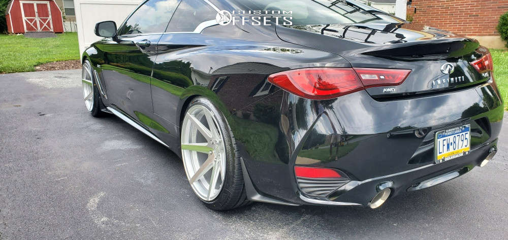 2018 INFINITI Q60 with 20x11 28 Rohana Rc7 and 275/35R20 Nankang NS-25 ...