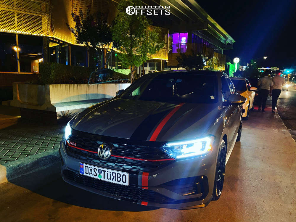 2019 Volkswagen Jetta with 18x8 45 Enkei Tm7 and 225/40R18 Hankook ...