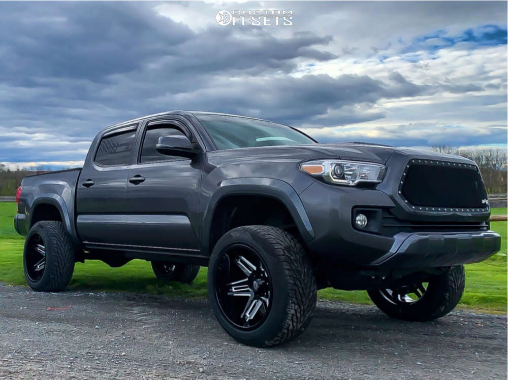 2017 Toyota Tacoma with 20x12 -51 Vision Razor and 285/50R20 Toyo Tires ...