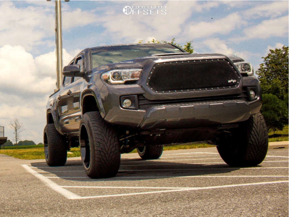 2017 Toyota Tacoma with 20x12 -51 Vision Razor and 285/50R20 Toyo Tires ...