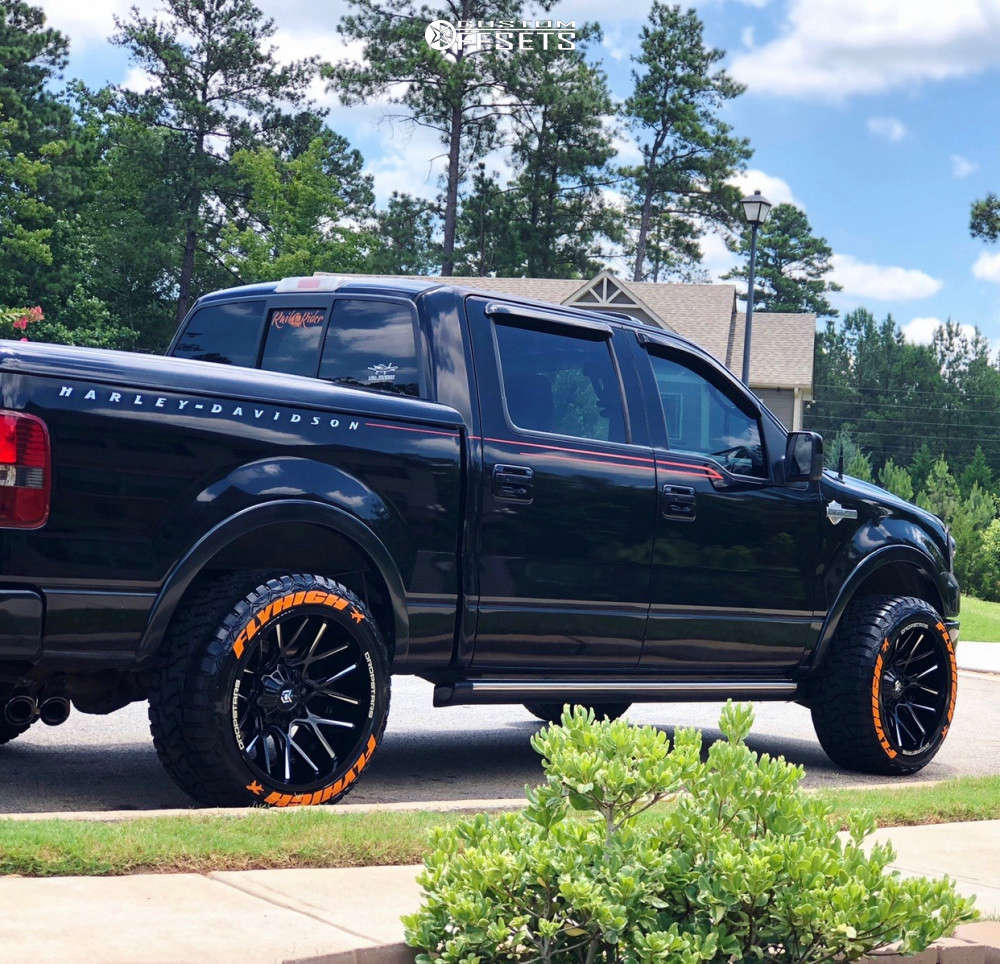 2007 Ford F-150 with 22x12 -44 Dropstars 654bm and 33/12.5R22 Haida ...