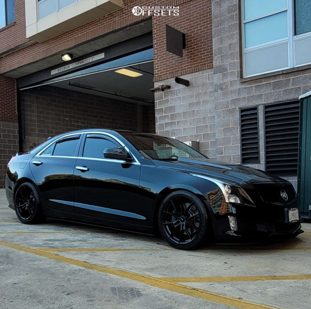 2014 Cadillac ATS with 18x8 44 Advanti Racing Hybris and 225/40R18 ...