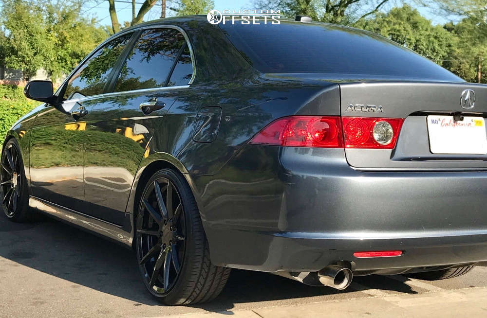 2008 Acura TSX with 19x8.5 40 TSW Clypse and 225/35R19 Lexani Lx-twenty ...