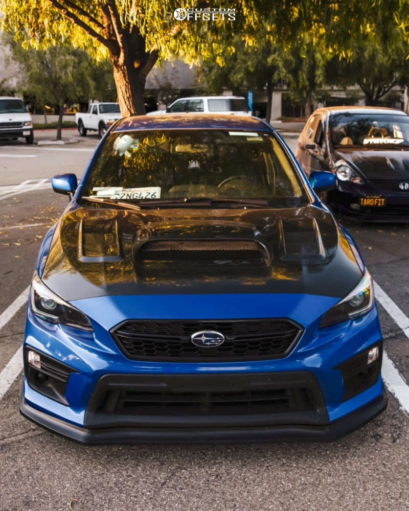 2018 Subaru WRX with 18x9.5 40 Volk Te37rt and 255/35R18 Falken Azenis ...