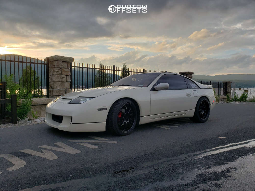 1993 Nissan 300ZX with 18x8.5 33 Work Emotion D9r and 245/35R18 ...