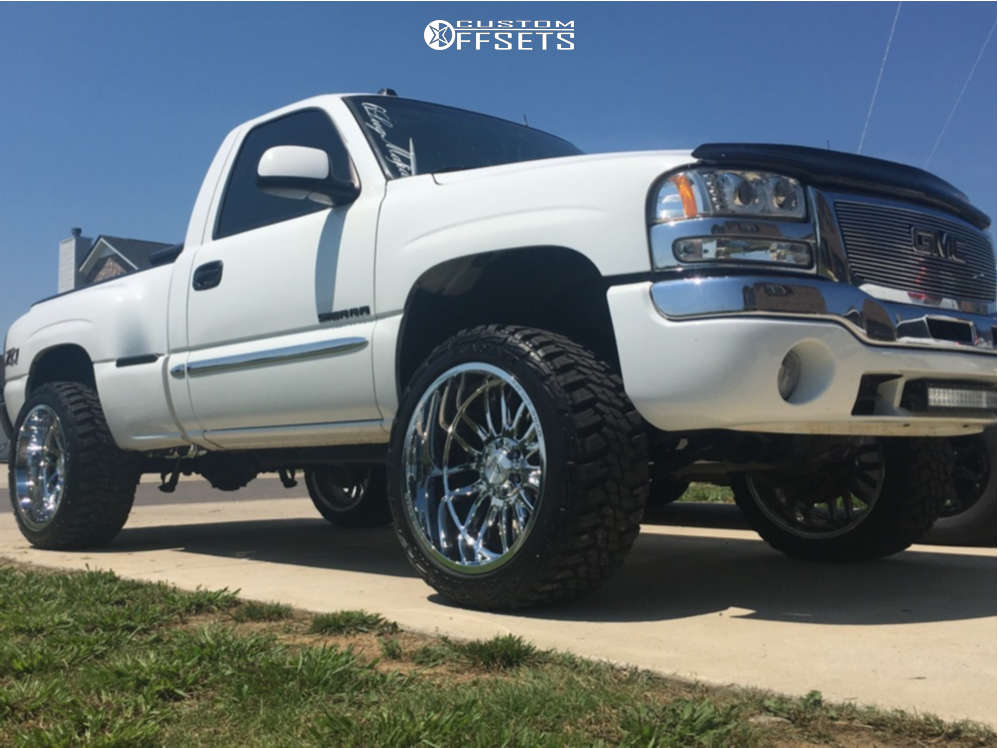 2005 GMC Sierra 1500 with 22x12 -44 Axe Offroad Hades and 33/12.5R22 ...