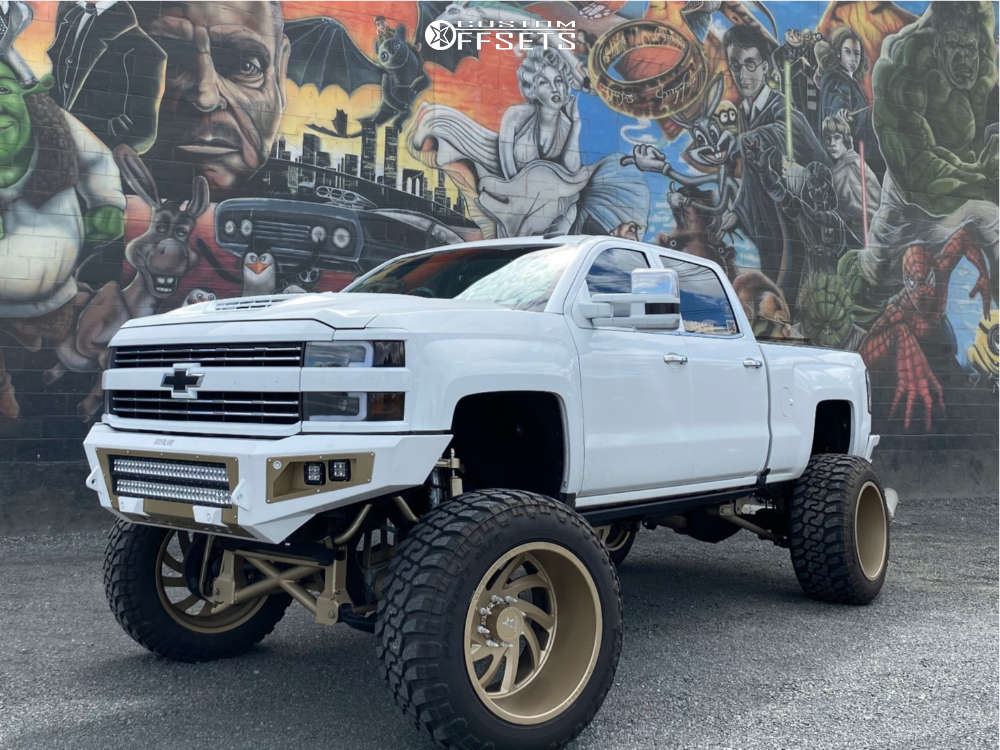 2016 Chevrolet Silverado 3500 HD with 24x16 -101 RBP Forged Hk-5 and 40 ...