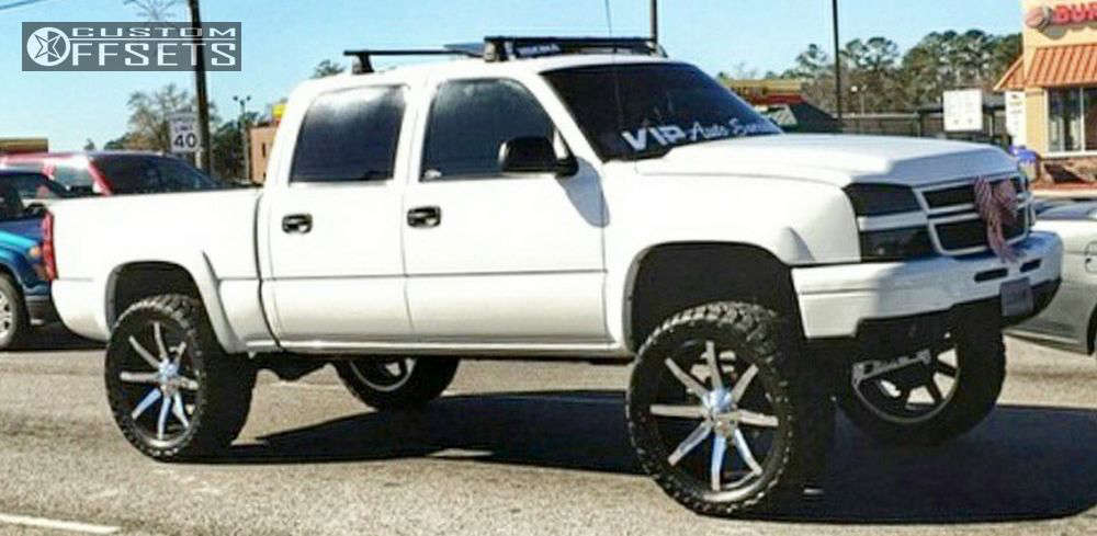 2006 Chevrolet Silverado 1500 with 24x9.5 15 KMC Slide and 37/13.5R24 ...
