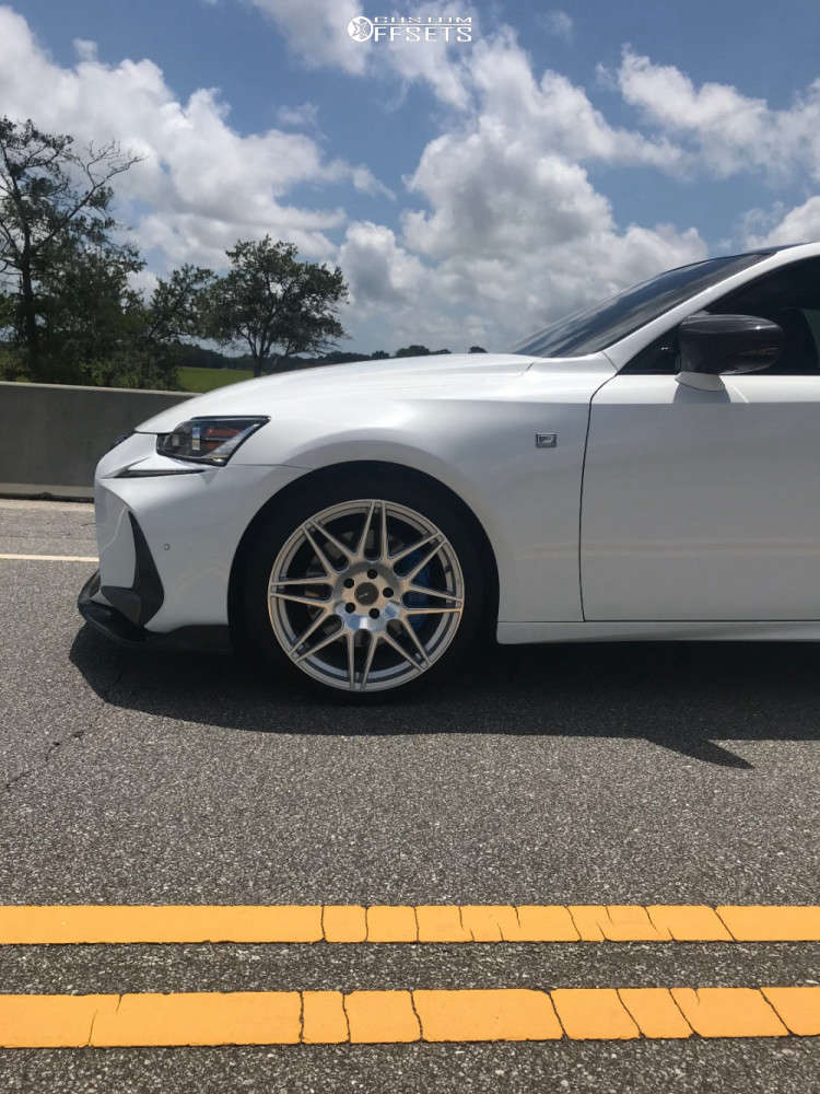 2019 Lexus IS300 Wheel Offset Flush Stock | 1209348 | Custom Offsets