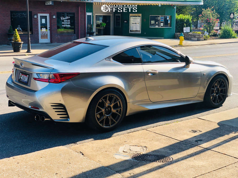 2015 Lexus RC350 with 19x8.5 30 Konig Ampliform and 245/40R19 Michelin ...