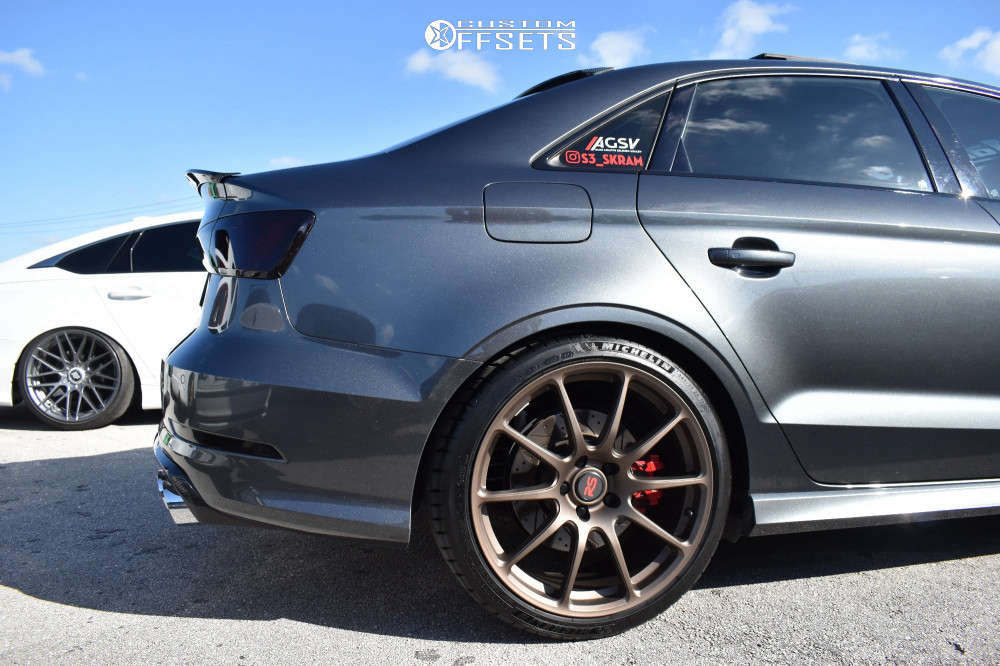 2015 Audi S3 with 19x9 40 Neuspeed Rse102 and 255/35R19 Firestone ...