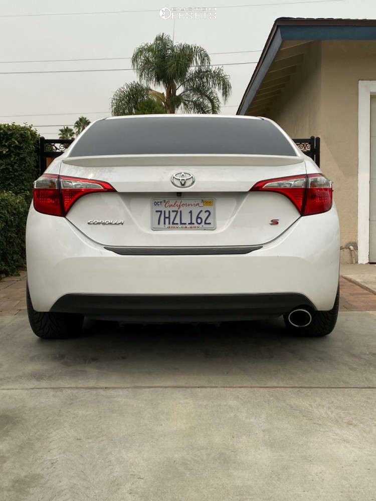 2015 Toyota Corolla with 18x9.5 38 AVID1 AV6 and 235/50R18 Federal ...