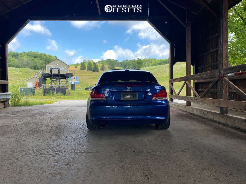 2011 BMW 128i with 18x8.5 45 Apex Arc-8 and 255/45R18 Yokohama Advan ...