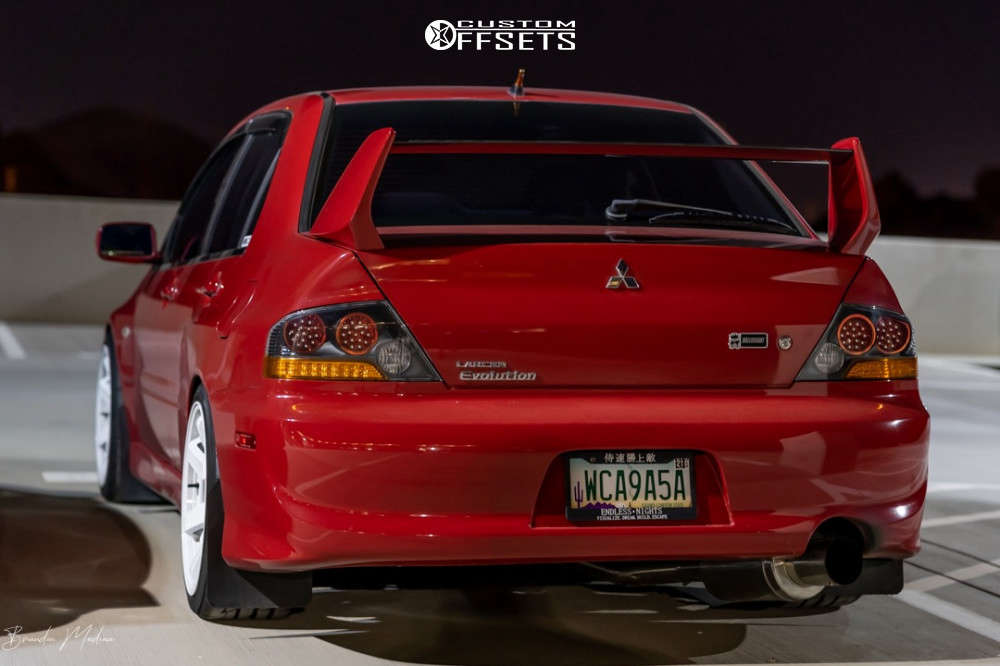 2003 Mitsubishi Lancer with 18x9.5 25 Variis VR 06 and 255/35R18 ...