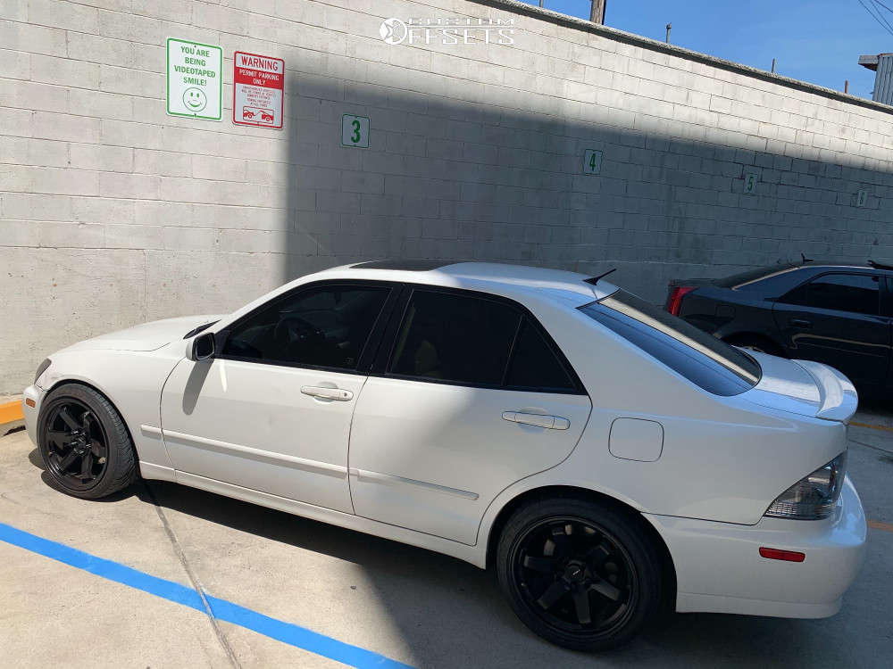 2004 Lexus IS300 with 18x9.5 38 AVID1 AV6 and 225/40R18 Federal SS595 ...