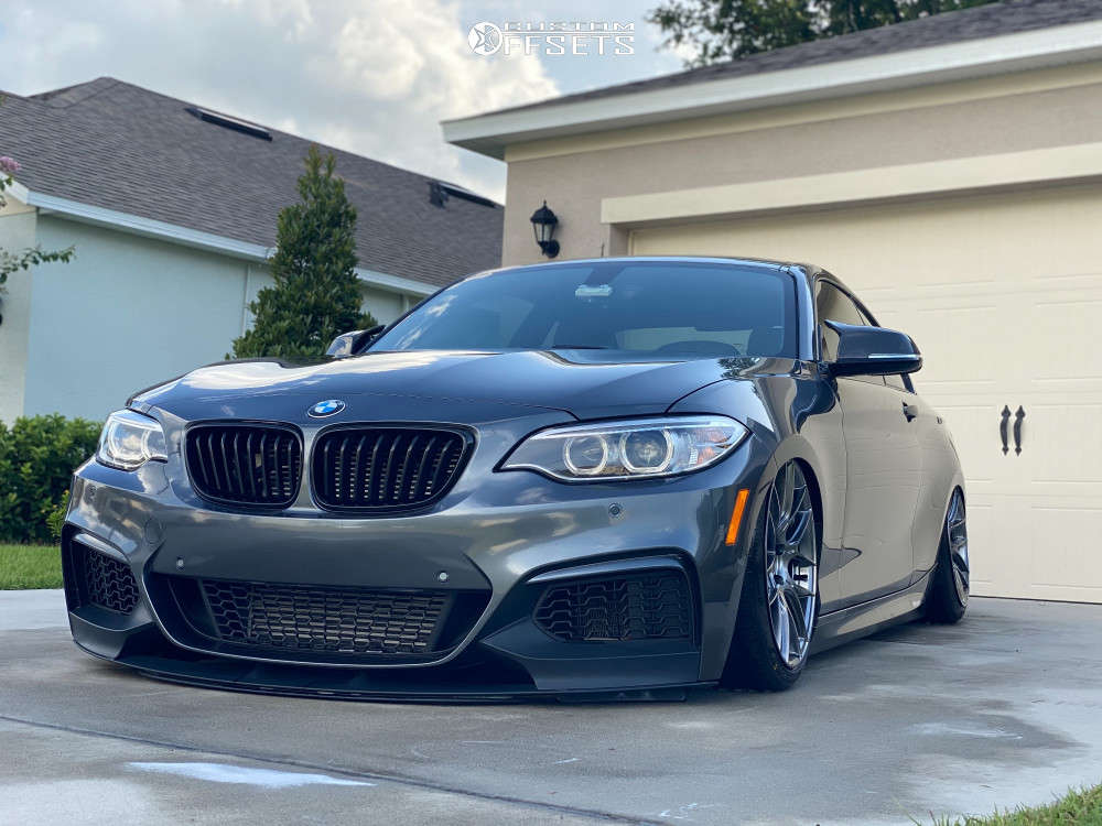 2015 BMW M235i with 18x8.5 35 Aodhan Ah-x and 215/40R18 Nankang NS-20 ...
