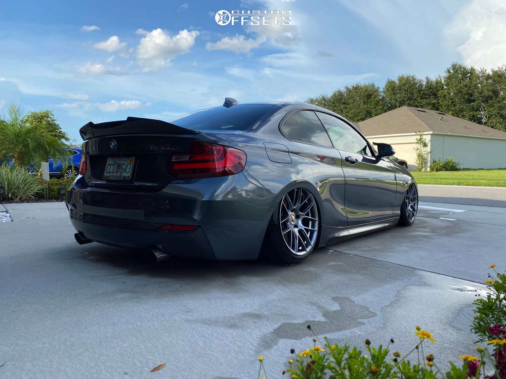 2015 BMW M235i with 18x8.5 35 Aodhan Ah-x and 215/40R18 Nankang NS-20 ...