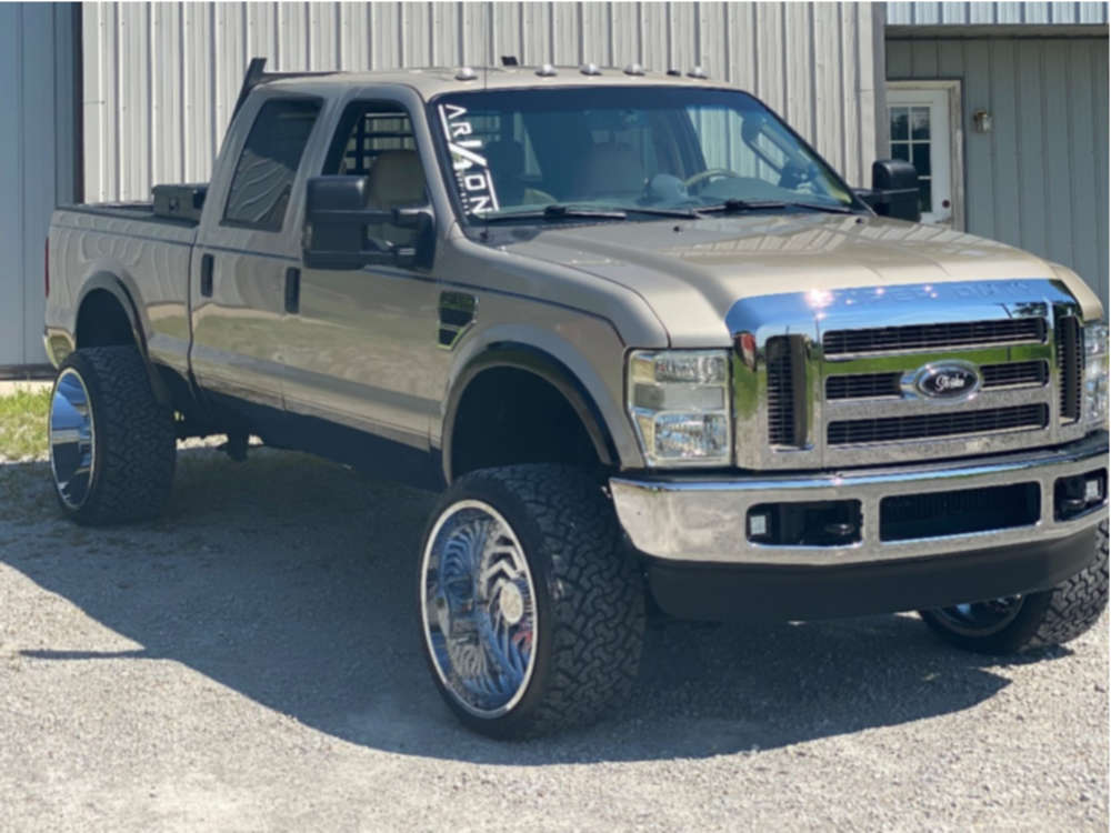 2008 Ford F-250 Super Duty with 24x14 -81 ARKON OFF-ROAD Crown Series ...