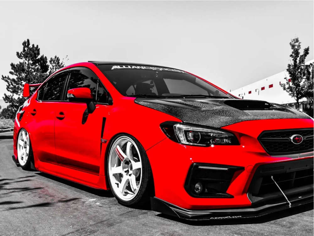 2019 Subaru WRX STI with 18x10 40 Volk Te37 and 255/35R18 Continental ...