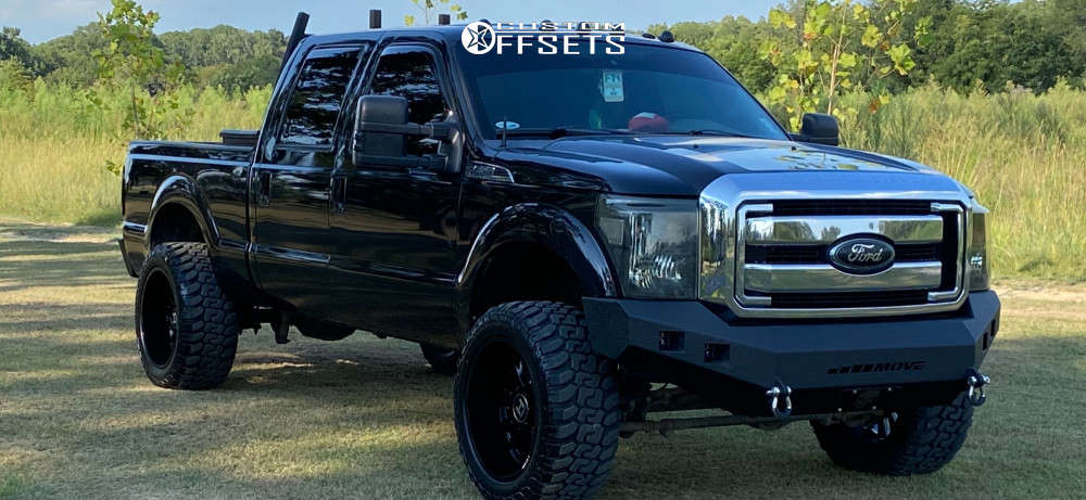 2012 Ford F-250 Super Duty with 22x12 -44 Hostile Fury and 35/12.5R22 ...