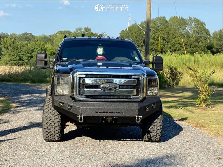 2012 Ford F-250 Super Duty with 22x12 -44 Hostile Fury and 35/12.5R22 ...