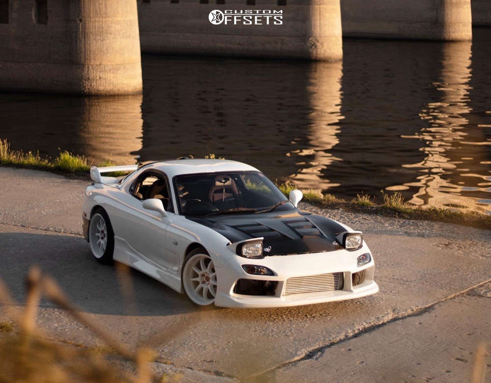 White Rx7 Stock Rims
