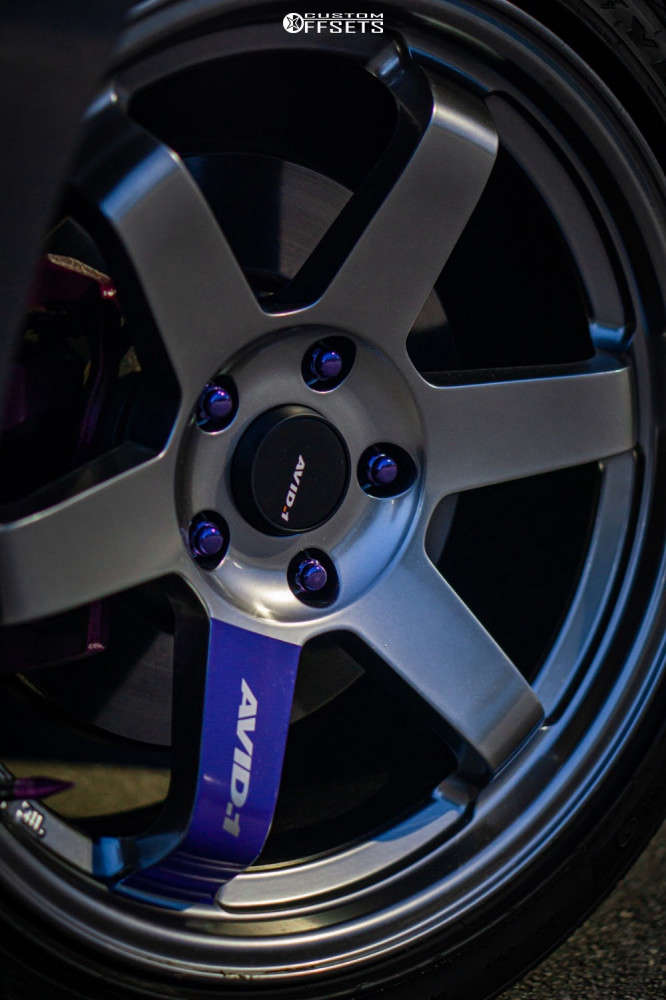 2020 Honda Civic with 18x8.5 35 AVID1 AV6 and 235/40R18 Goodyear Eagle ...