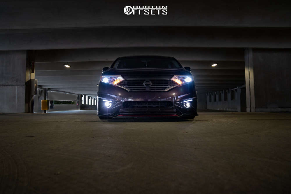 2011 Nissan Quest with 20x9.5 35 KMC Km685 and 245/40R20 Bridgestone ...