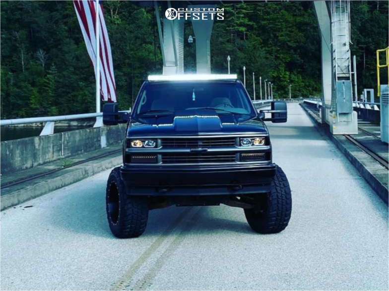 1995 Chevrolet K1500 with 20x12 -44 Cali Offroad American and 35/12 ...
