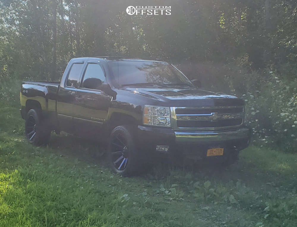 2008 Chevrolet Silverado 1500 with 20x10 -19 Fuel Contra and 275/55R20 ...