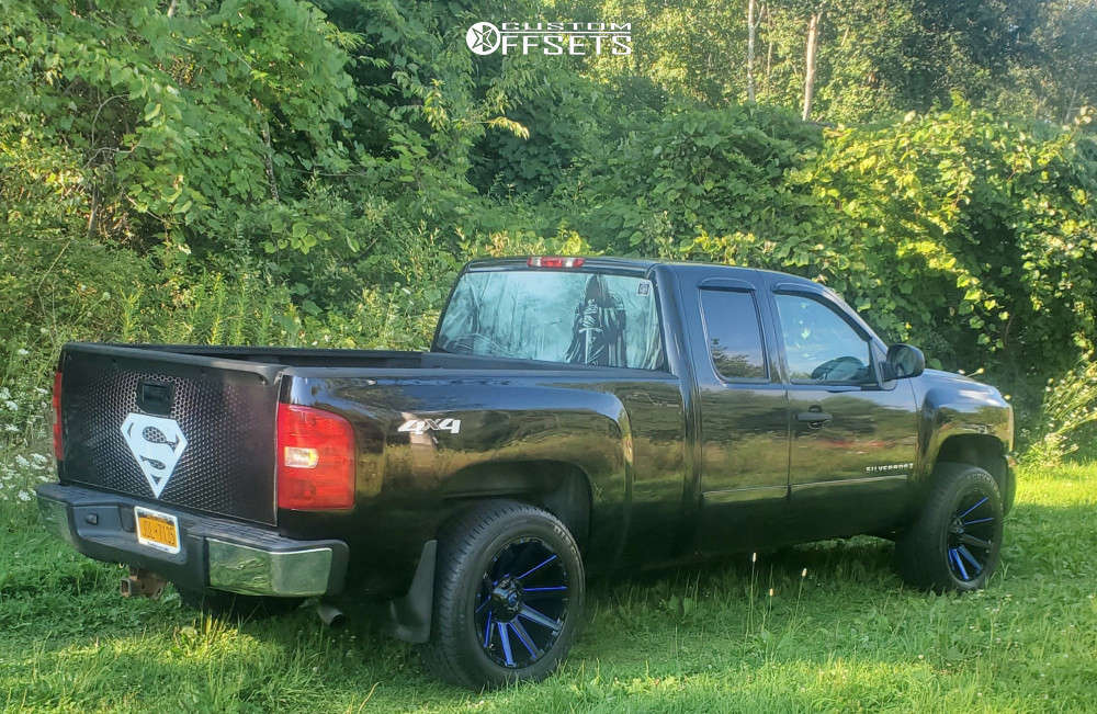 2008 Chevrolet Silverado 1500 with 20x10 -19 Fuel Contra and 275/55R20 ...
