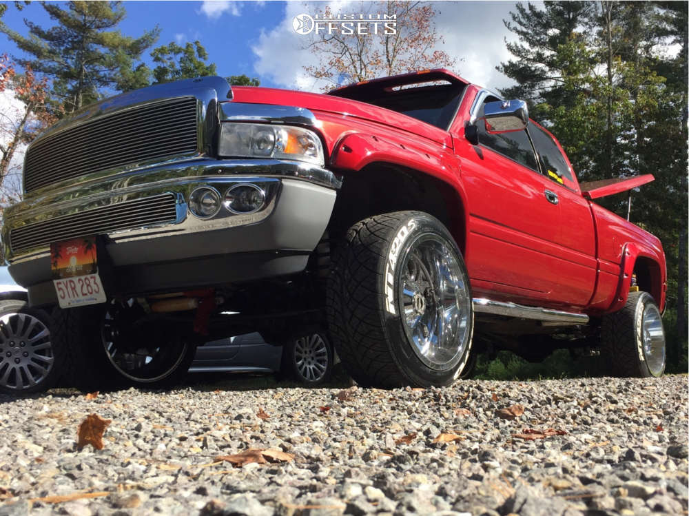 1996 Dodge Ram 1500 with 22x12 -44 RBP 87R and 305/50R22 Nitto Nt420v ...