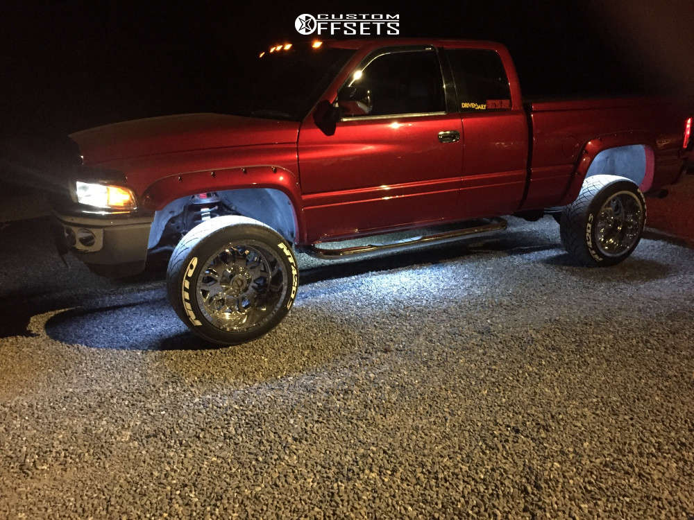 1996 Dodge Ram 1500 with 22x12 -44 RBP 87R and 305/50R22 Nitto Nt420v ...