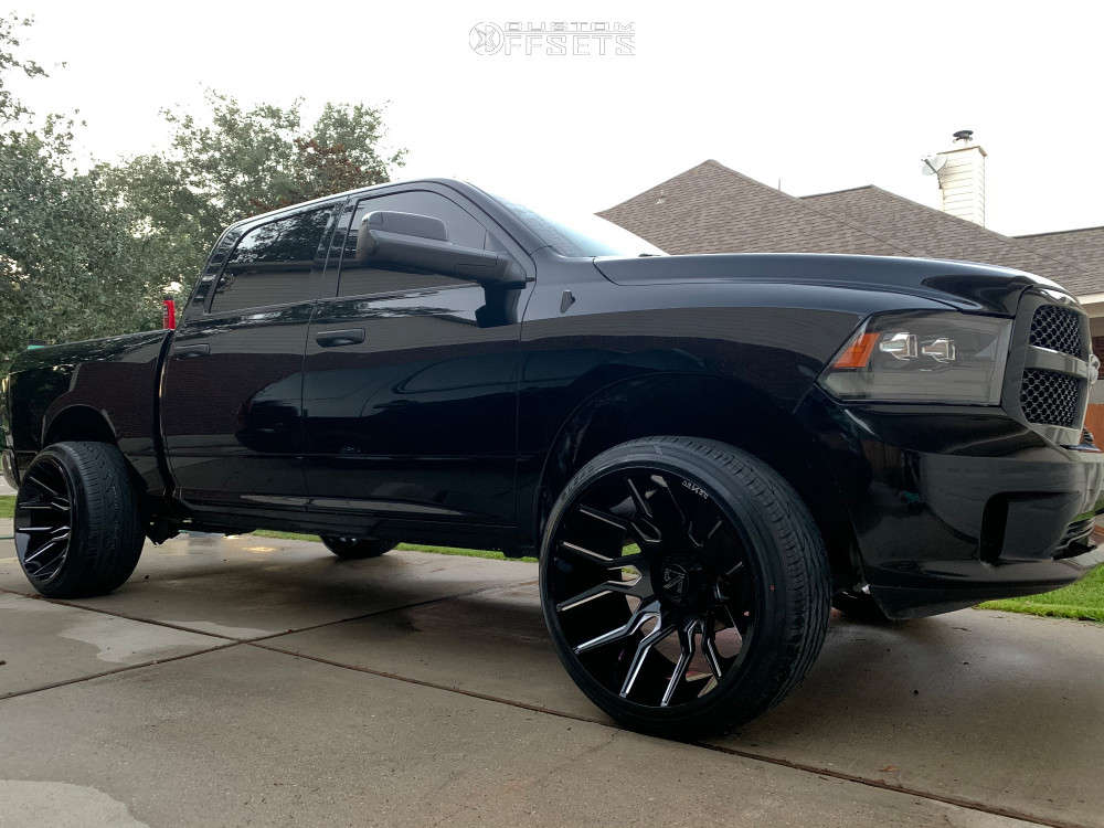 2014 Ram 1500 with 24x14 -81 ARKON OFF-ROAD Roosevelt and 305/50R24 ...