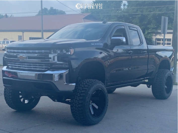 2019 Chevrolet Silverado 1500 with 22x14 -81 ARKON OFF-ROAD Lincoln and 37/13.5R22 Kanati Mud ...