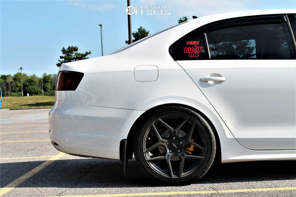 2013 Volkswagen Jetta with 18x8.5 38 Versus Racing Vs23 and 235/40R18 ...