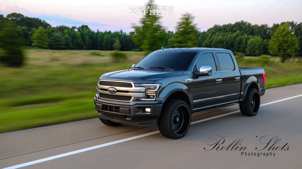 2019 Ford F-150 with 24x12 -44 TIS 544BM and 33/12.5R24 RBP Repulsor Mt ...