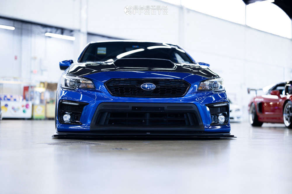 2019 Subaru WRX with 18x9.5 22 Aodhan DS02 and 225/35R18 Nankang NS-20 ...
