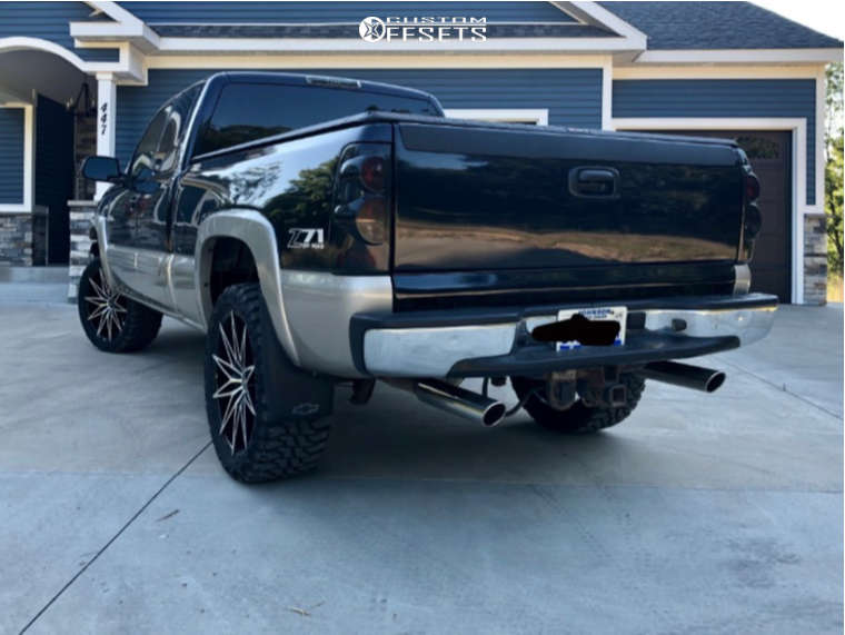 2006 Chevrolet Silverado 1500 with 22x12 12 Karma Kustoms K11 and 33/12 ...