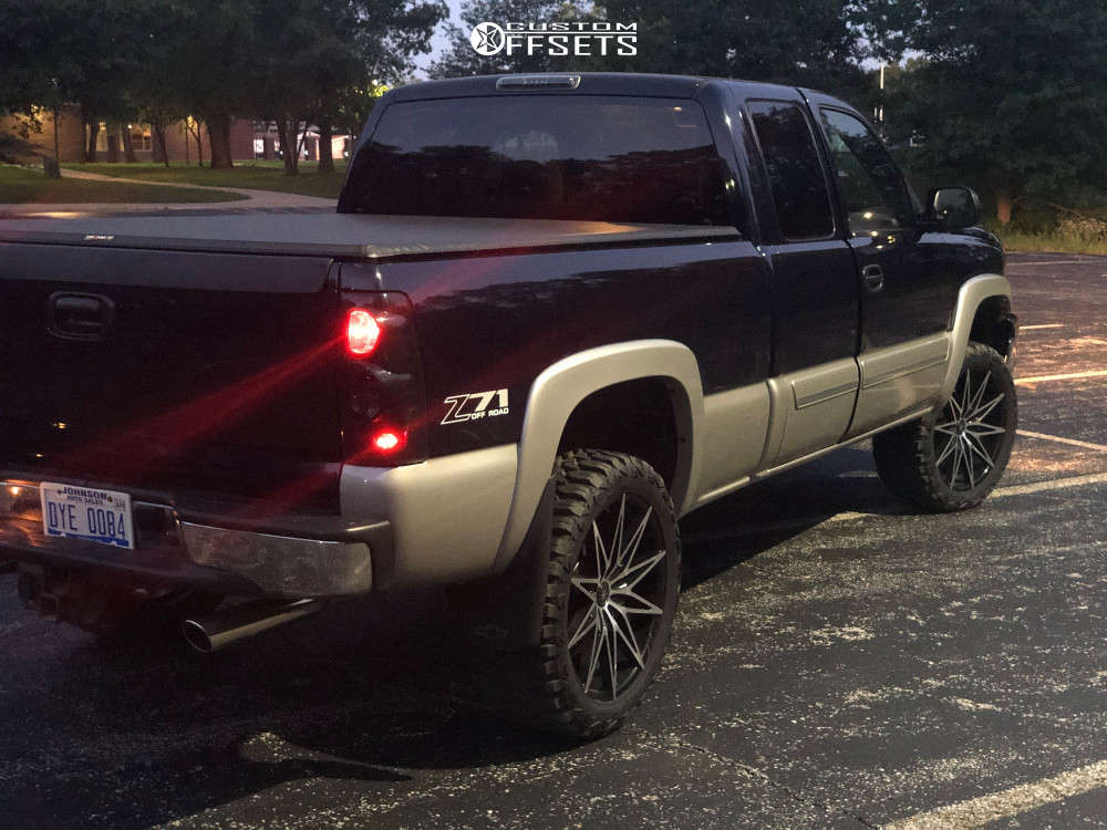 2006 Chevrolet Silverado 1500 with 22x12 12 Karma Kustoms K11 and 33/12 ...